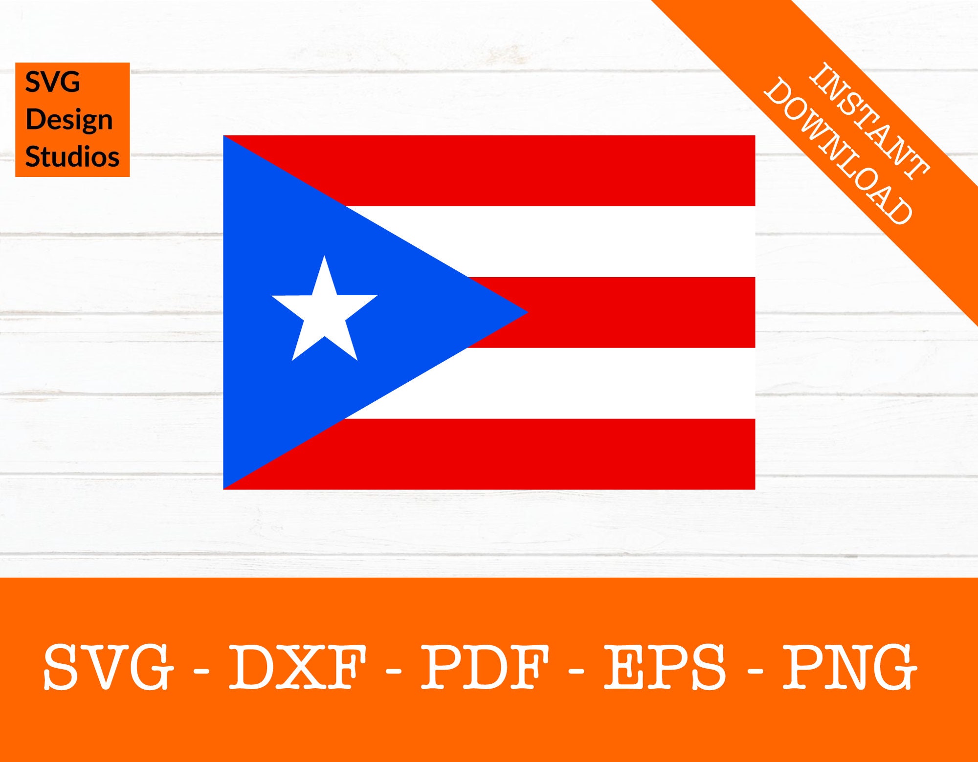 Puerto Rico Flag Clipart