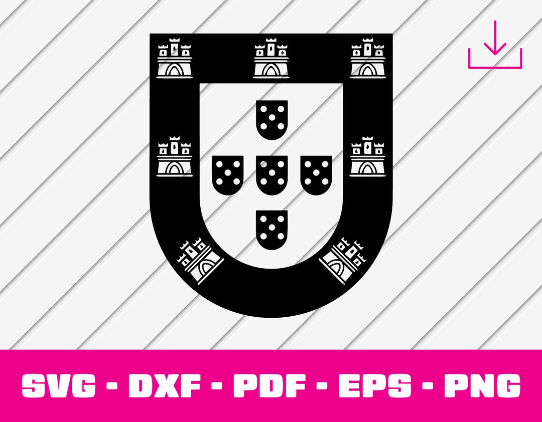 Portugal Shield Crest Svg, Seal, Badge, Coat of Arms, Portugal Flag ...