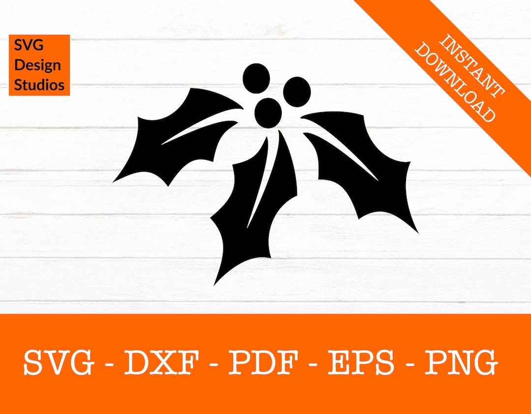 Christmas Holly Svg, Christmas Svg, Leaf Svg, Holly Leaves Svg ...