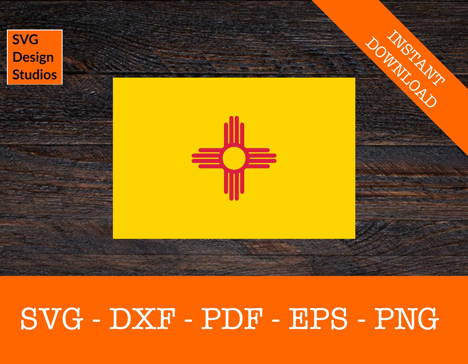 New Mexico Flag Svg, New Mexico State Flag Svg, Zia Svg, PNG - DXF ...