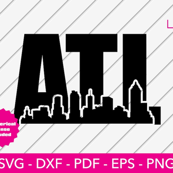 Atlanta Skyline - Etsy