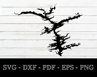 Lake Greyson Map Svg - Etsy