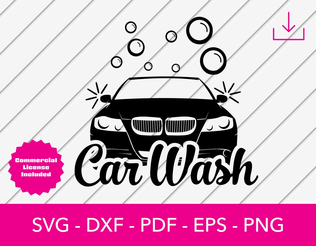Carwash Svg, Car Wash Svg, Carwashing Service Svg, Silhouette Cut File ...