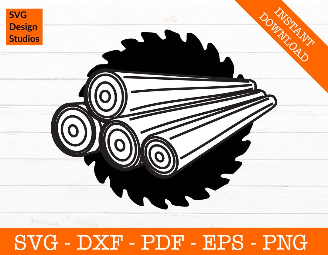 Circular Saw Blade Svg, Logging Svg, Logger Svg, Silhouette SVG Cut ...