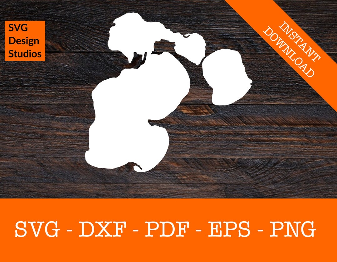 Floyd Lake, Minnesota Map Shape SVG Cut File - PNG - DXF - Cricut ...