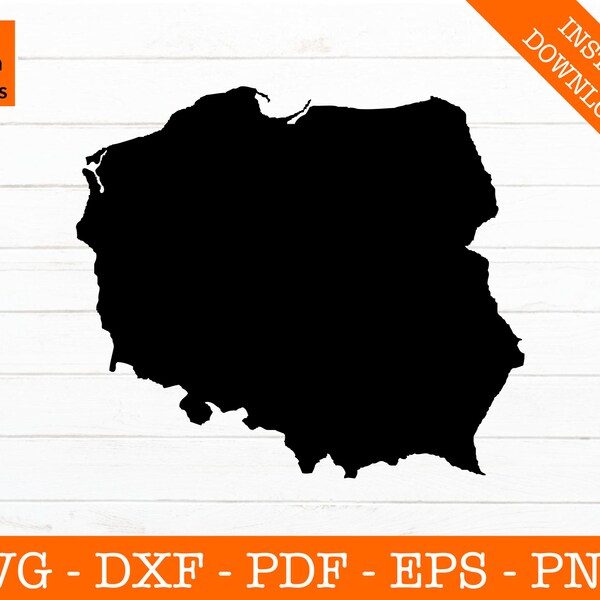 Poland Map Cut File - Etsy