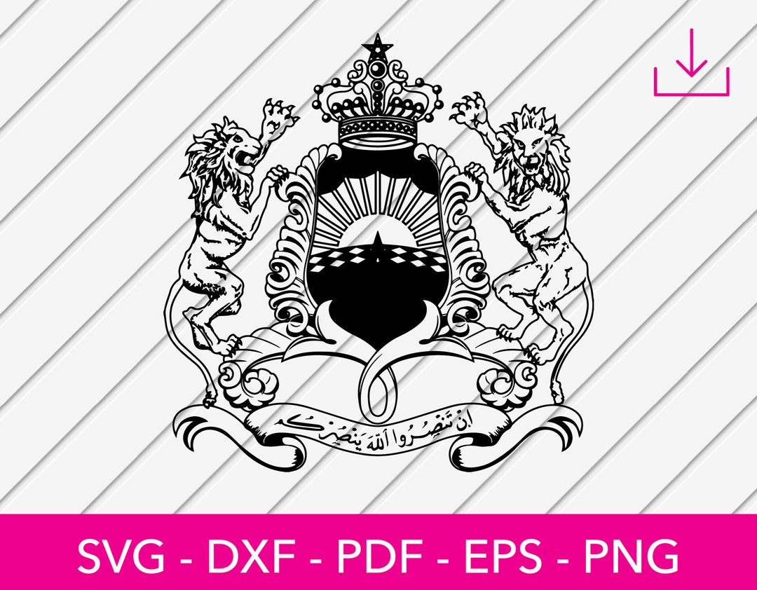 Morocco Svg, Morocco Svg Design, Moroccan Flag Png Cut File - PNG - DXF ...