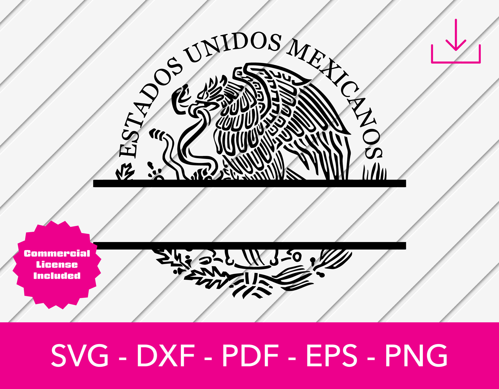Mexican Eagle Svg, Mexico Svg, Mexico Coat of Arms, Mexico Frame Svg, Mexican Svg, Seal, Mexico ...