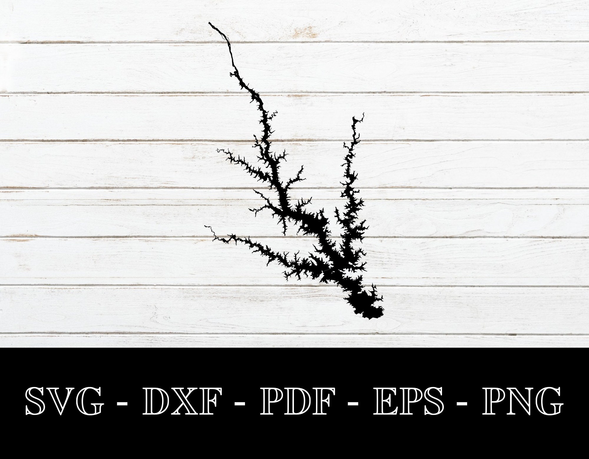 Russell Lake Svg Richard B. Russell Lake Georgia Map Shape - Etsy