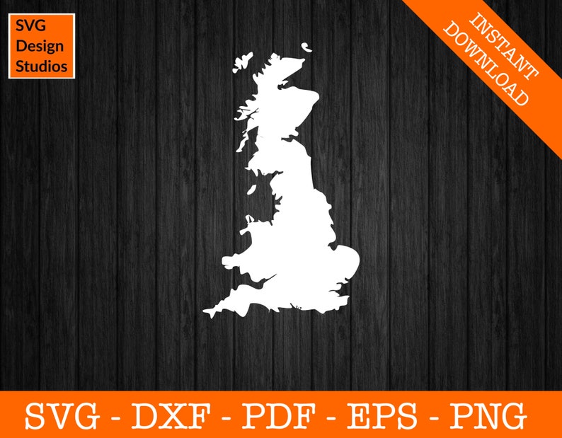 England Svg UK Map United Kingdom Svg British Svg Great - Etsy