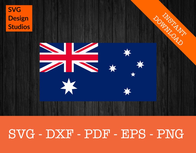 Australia Australian Flag SVG Cut File PNG DXF Cricut - Etsy Australia