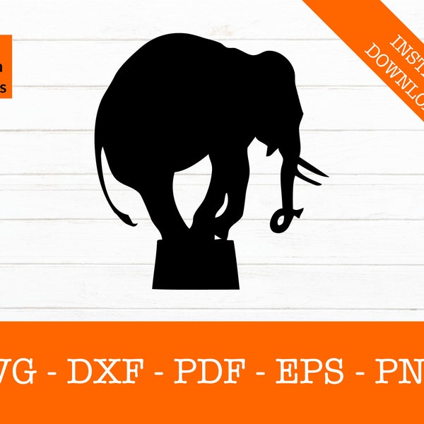 Circus Elephant Svg - Etsy