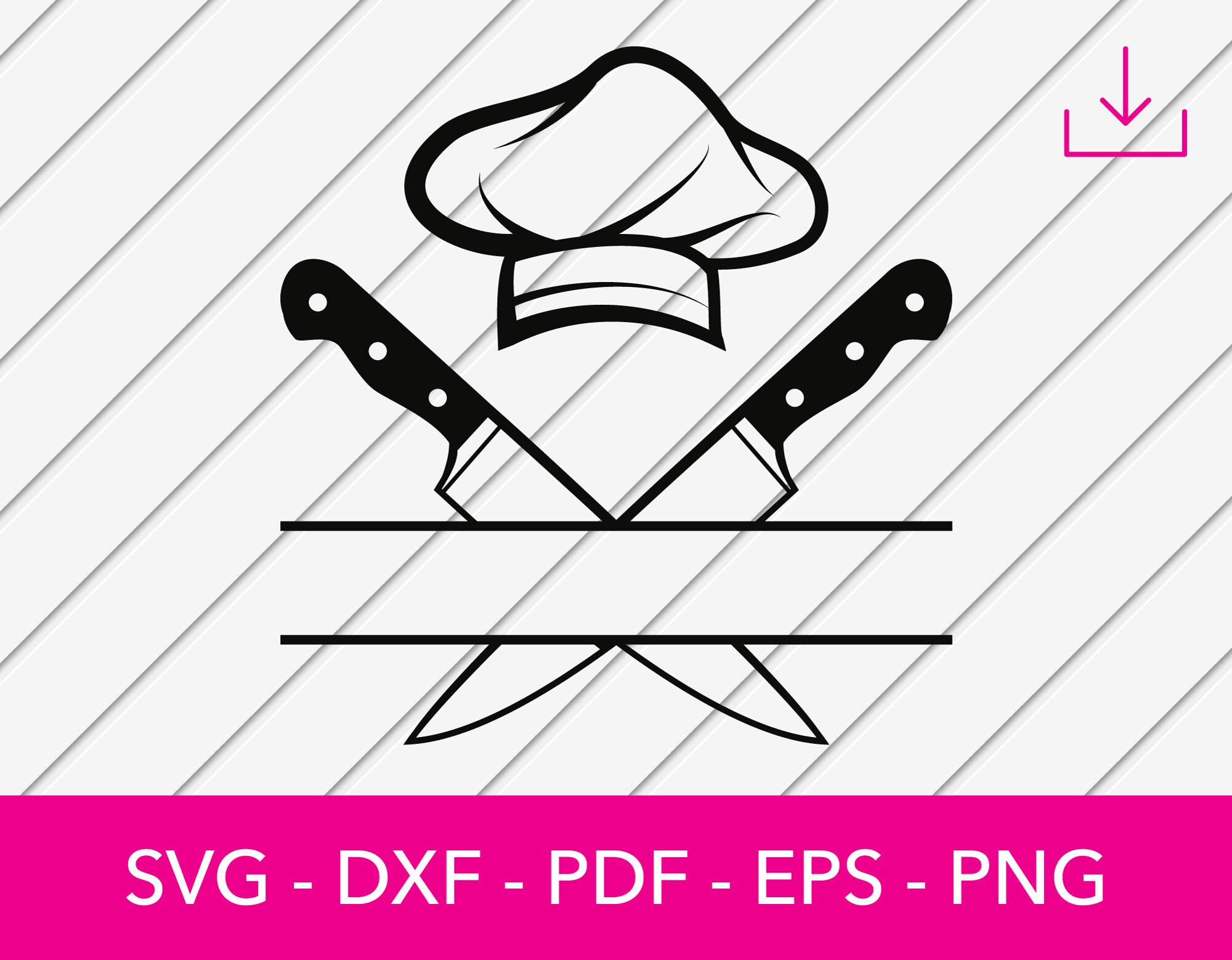 Chef Svg Monogram Frame Svg Cooking Svg Kitchen Svg - Etsy