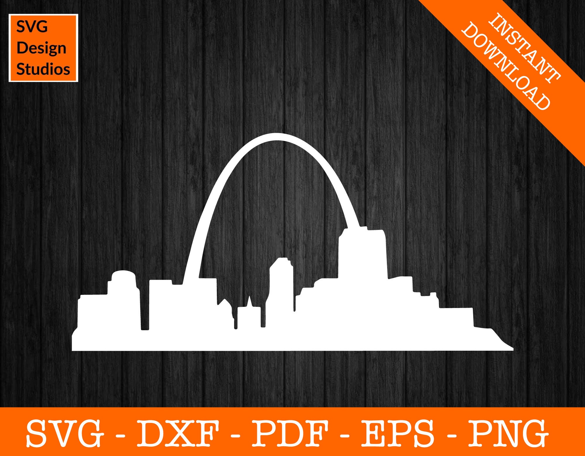 St Louis Arch Svg, St Louis Svg, Saint Louis Skyline Svg, Cityscape ...