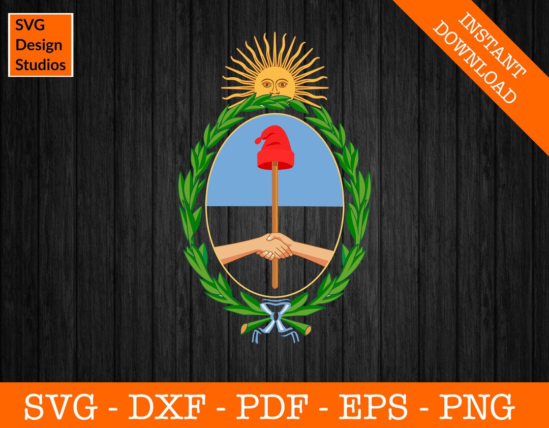 Argentina Svg, Argentina Crest Svg, Seal, Coat of Arms, Argentine Flag ...