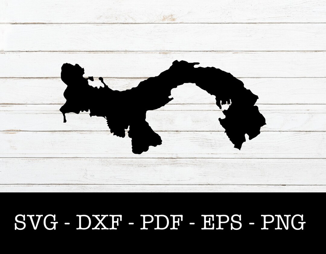 Panama Map Shape SVG Cut File - PNG - DXF - Cricut - Vector Clipart ...