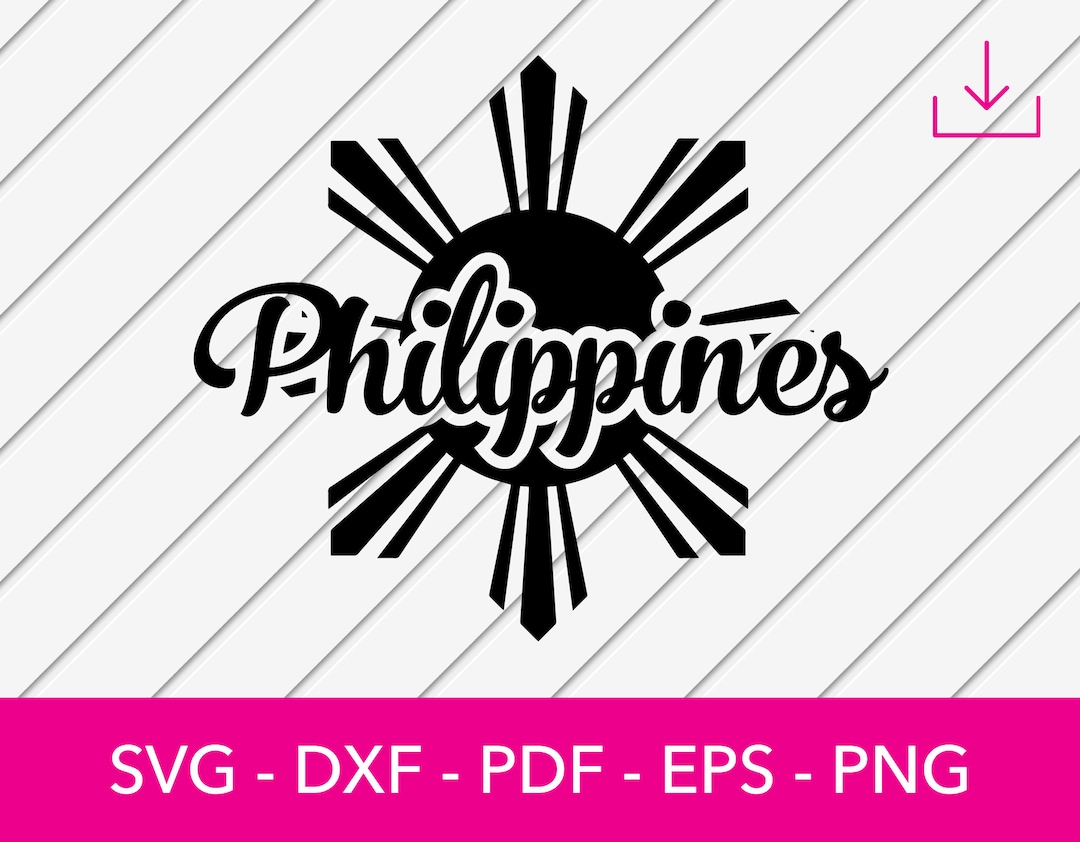 Philippines Svg, Philippines Flag Sun Svg, Philippine Flag Svg Cut File ...