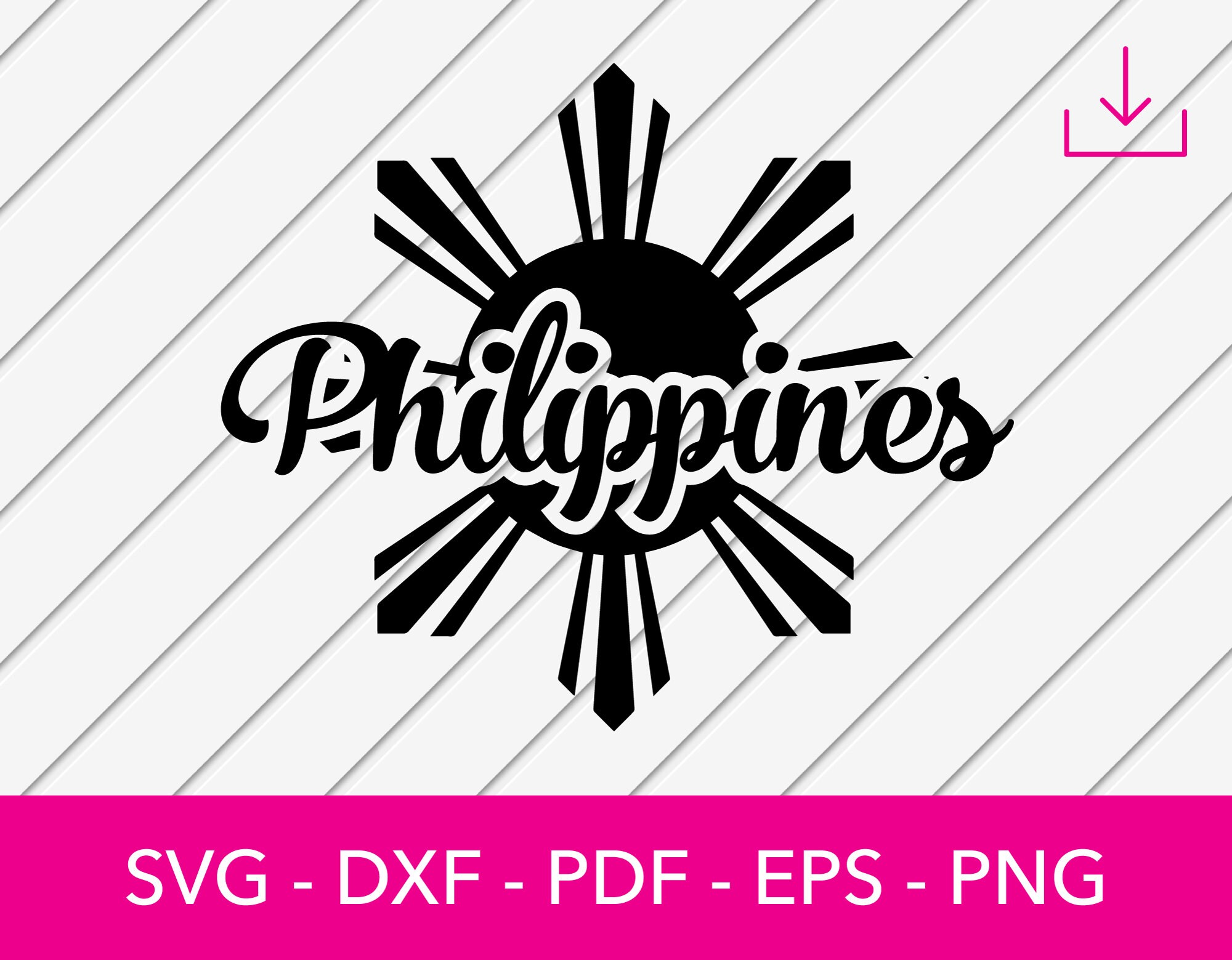 Philippines Svg, Philippines Flag Sun Svg, Philippine Flag Svg Cut File ...