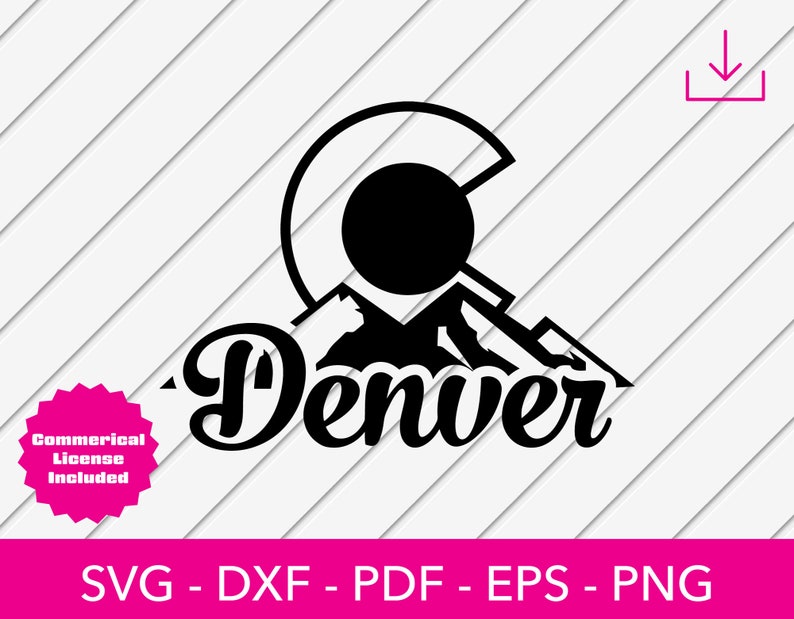 Denver Svg, Colorado Svg, Rocky Mountains, Colorado State Flag Svg ...