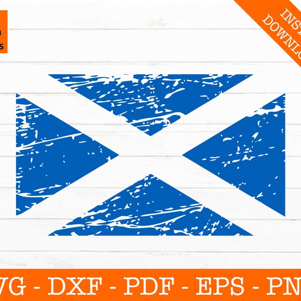 Scotland Flag Dxf - Etsy