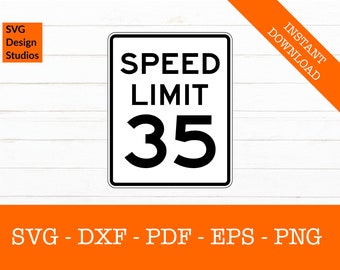 30 MPH Speed Limit Sign Svg Silhouette Shadow SVG Cut File | Etsy