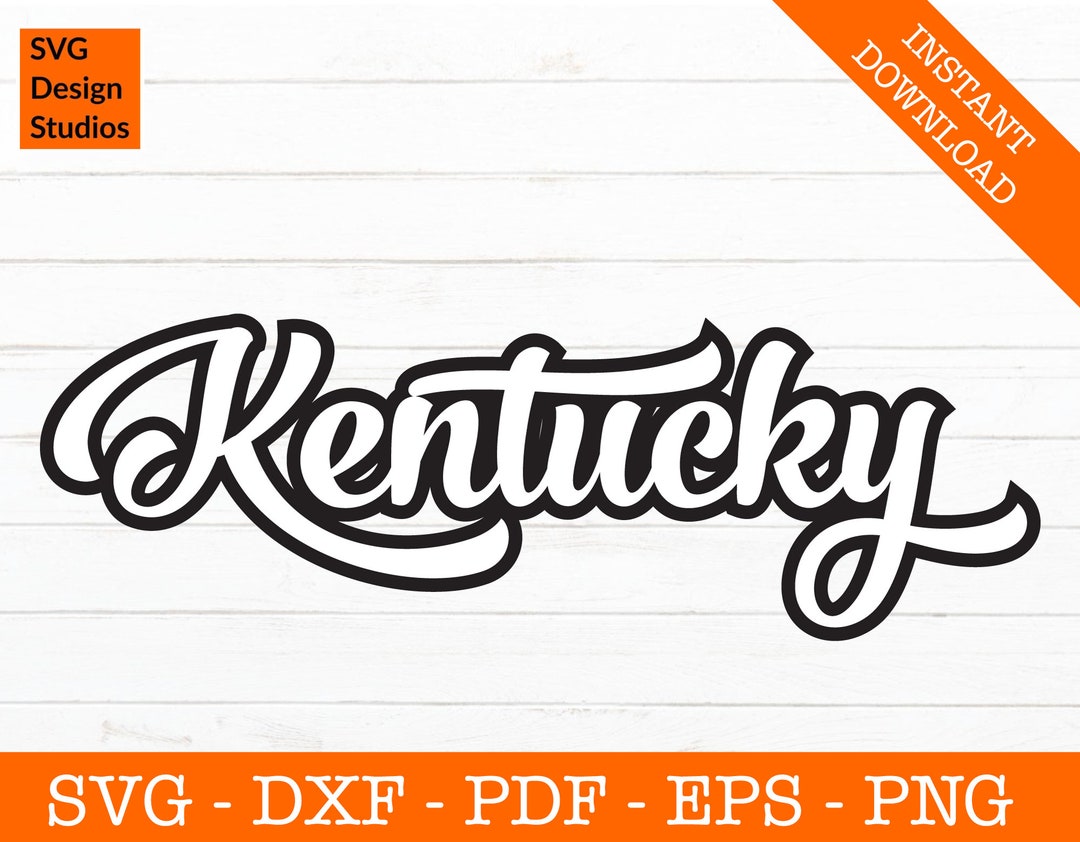 Retro Kentucky Svg, Kentucky State Svg, University, College, Clipart ...