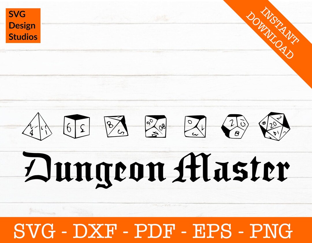 D&D Svg, Dungeon Master Svg, Role Playing Svg, Dice Svg, D20, Critical ...