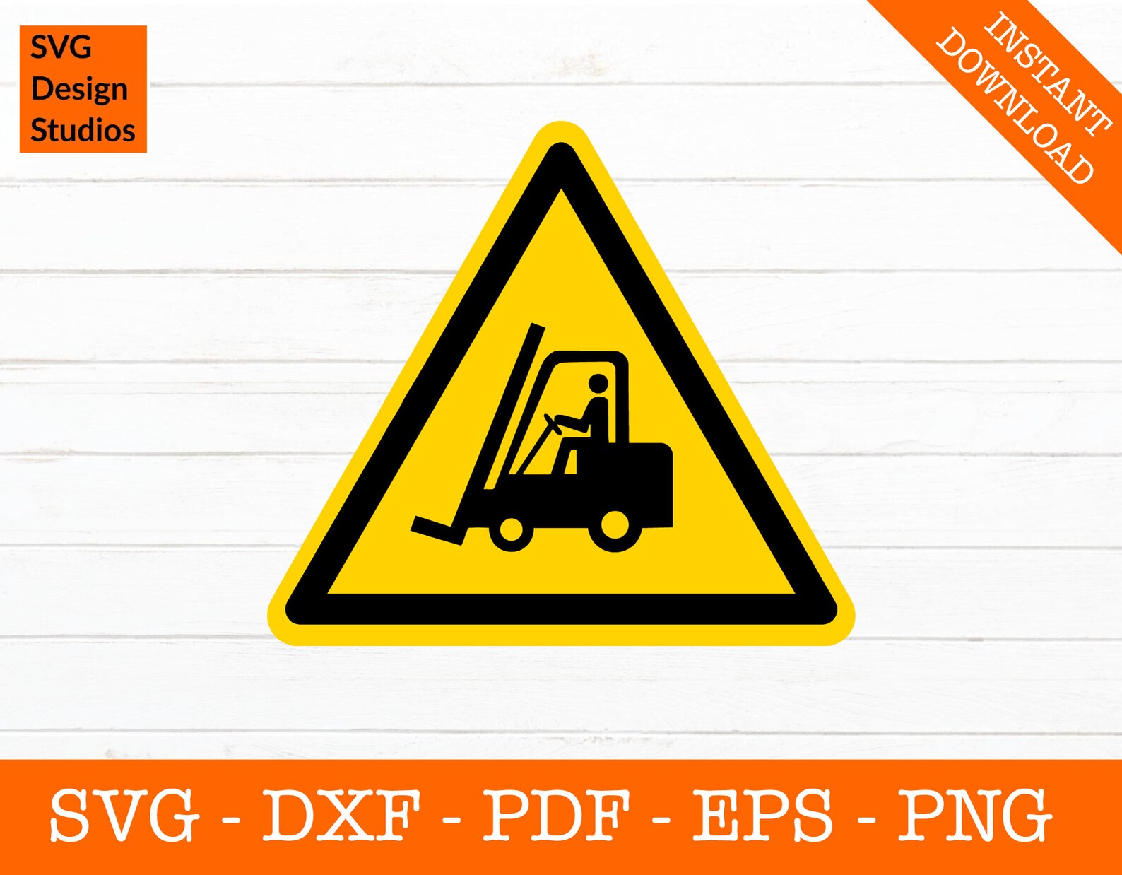 Forklift Sign Svg Fork Lift Cut File Svg Pdf Png Dxf Eps - Etsy