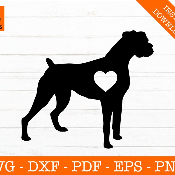 Boxer Dxf File - Etsy
