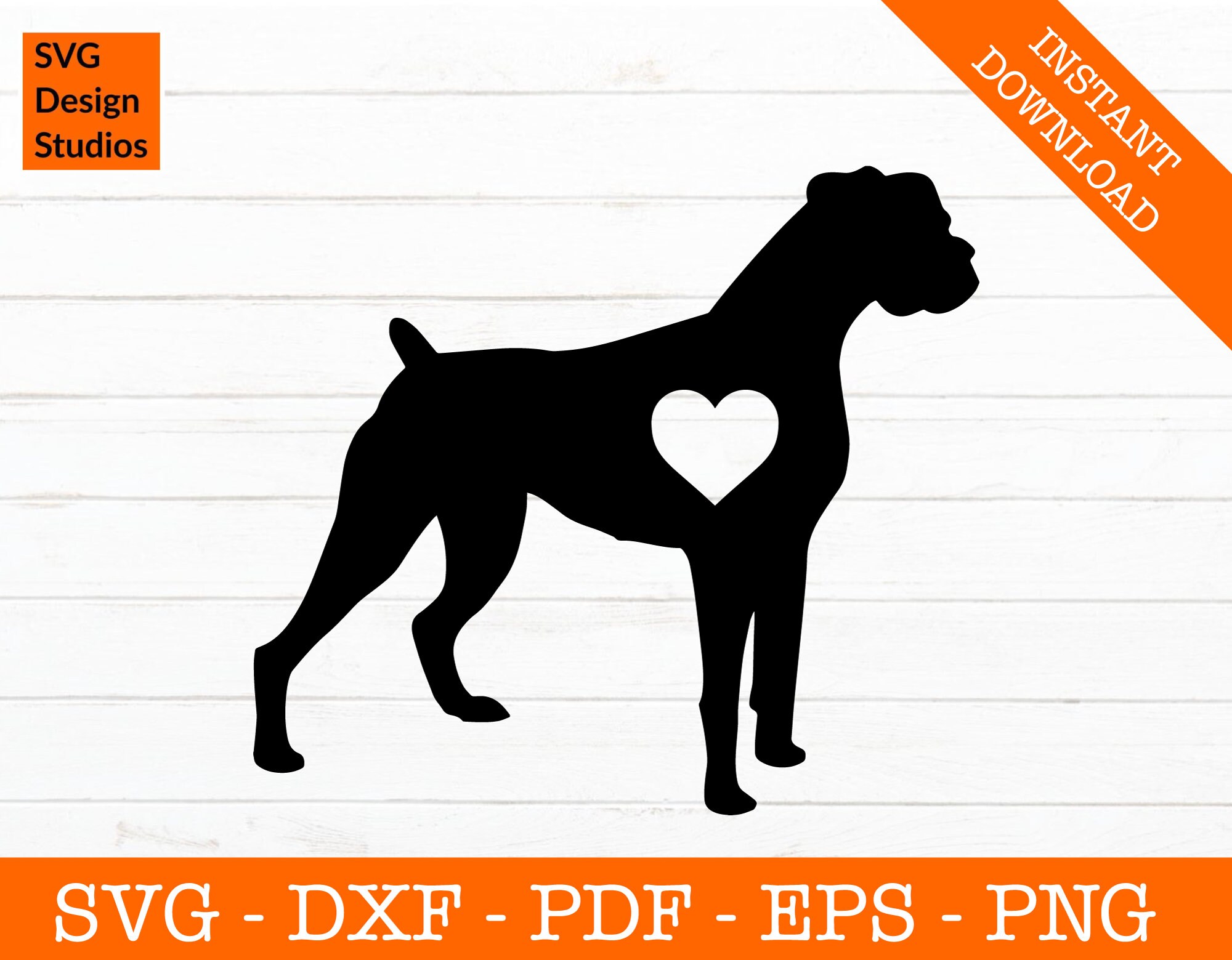 Boxer Heart Svg Boxer Love Svg Pit Bull Svg Dog Heart Svg | Etsy