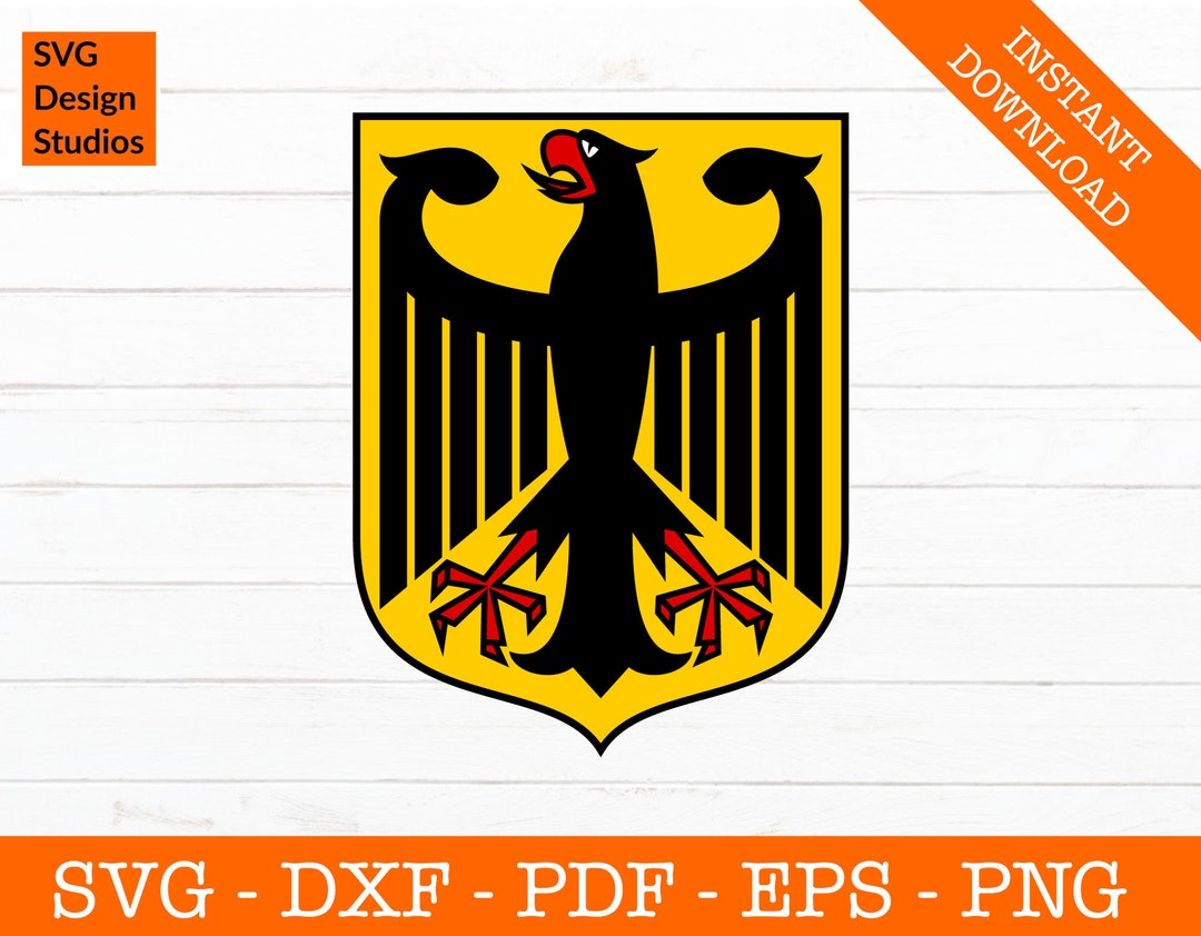 Germany Svg, German Flag Svg, German Seal Svg, German Crest Svg, Coat ...