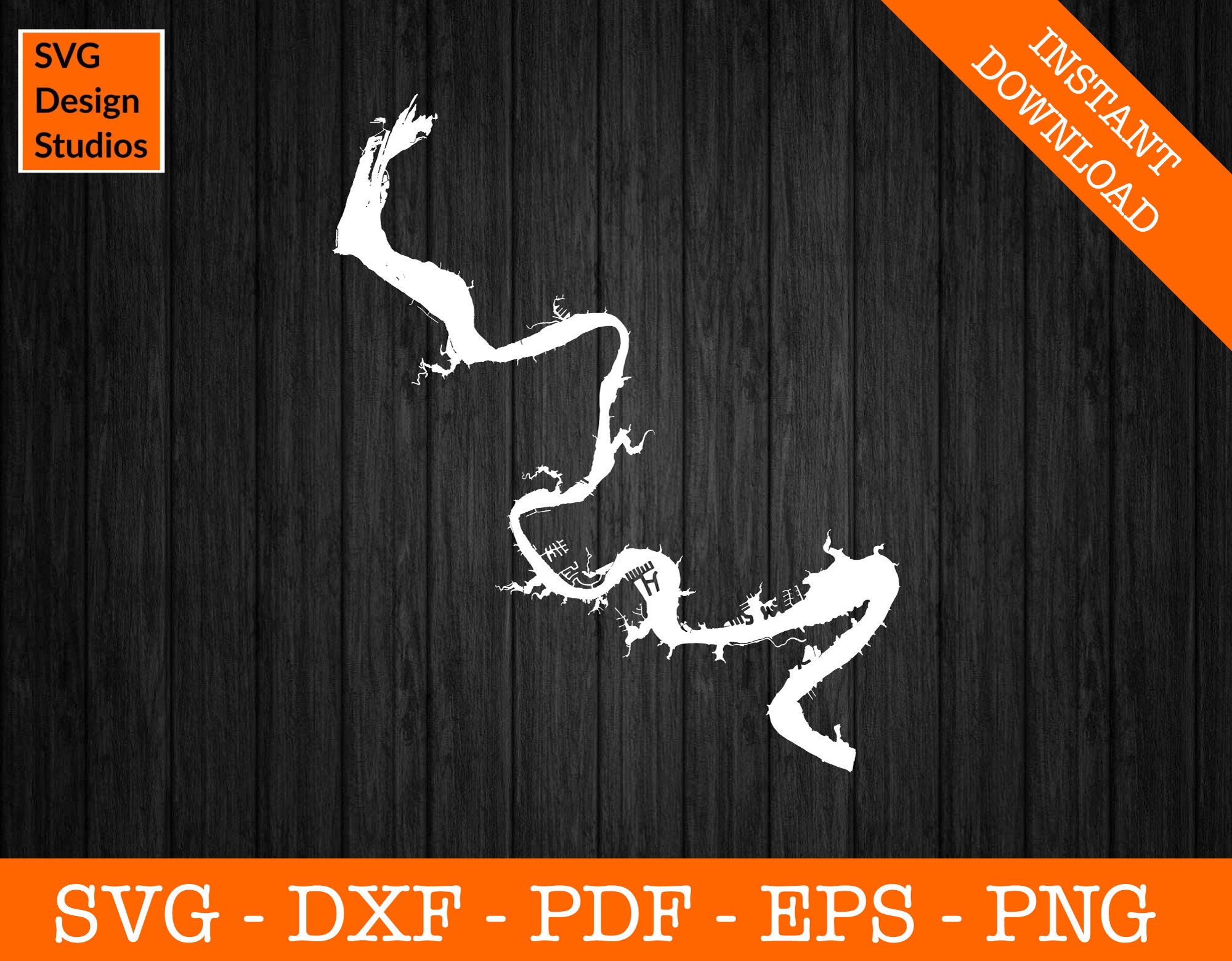 Lake Granbury Svg Texas Lake Map Shape SVG Cut File PNG - Etsy