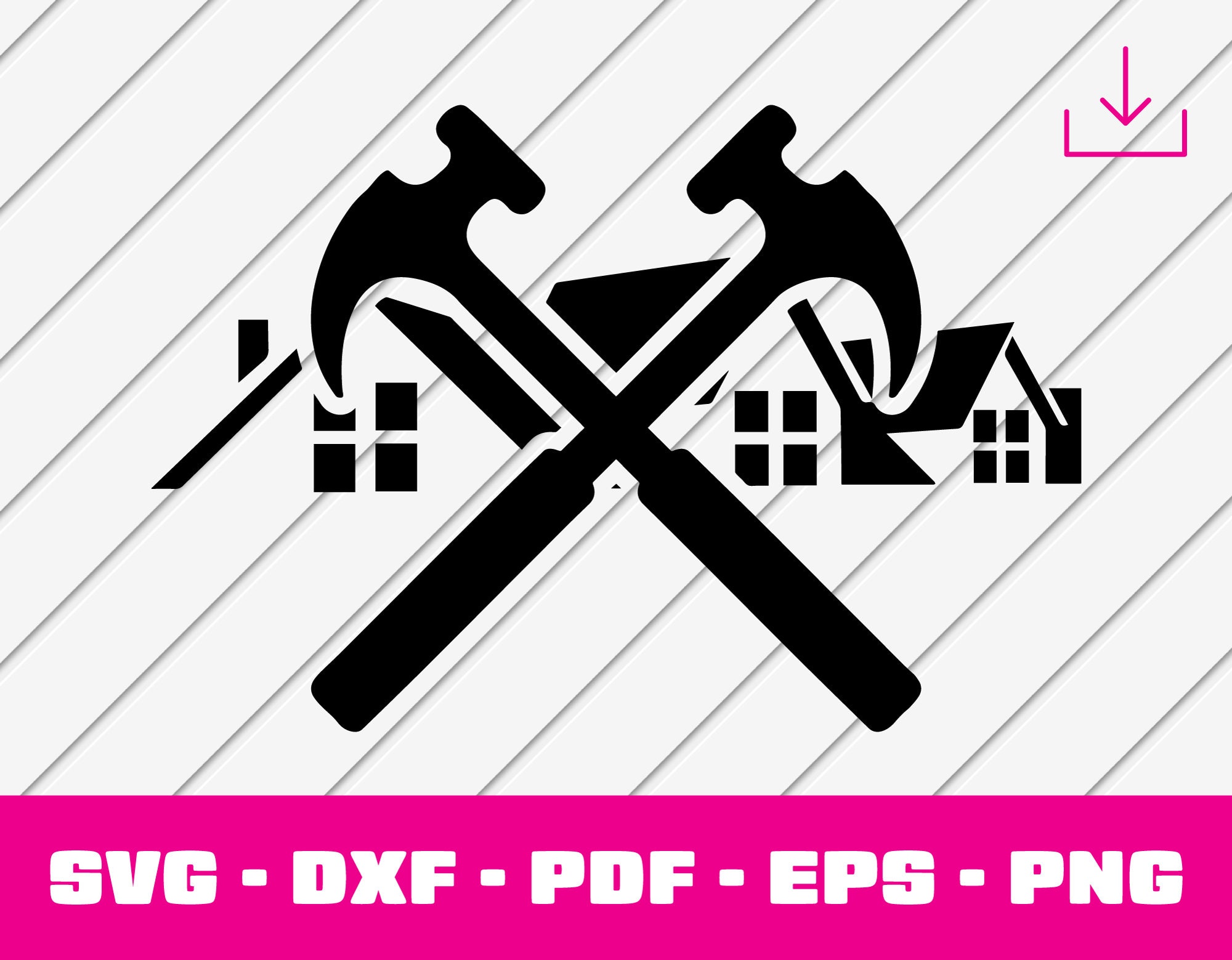 Collage Contractor Svg House Frame Cut Files House Framer Svg Eps ...