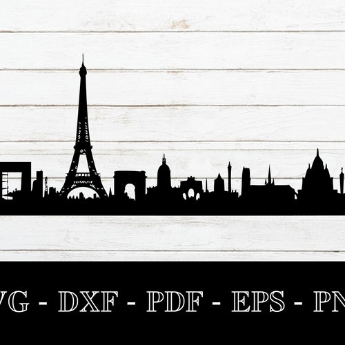 Paris Svg Paris France Svg Skyline Cityscape Silhouette - Etsy