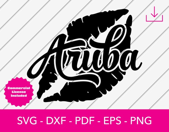 Aruba Svg Aruba Kiss Svg Aruba Lips Svg Retro Aruba Script - Etsy