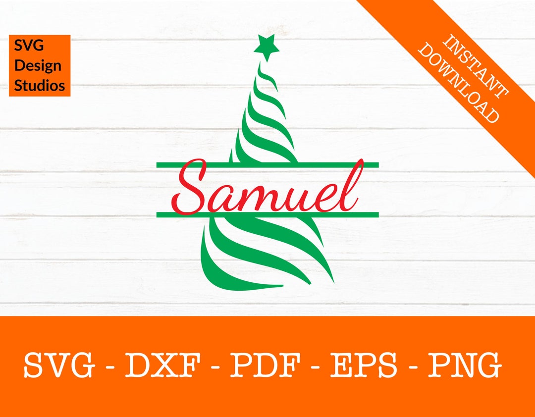 Christmas Tree Frame Svg, Christmas Tree Svg, Christmas Svg, Silhouette ...