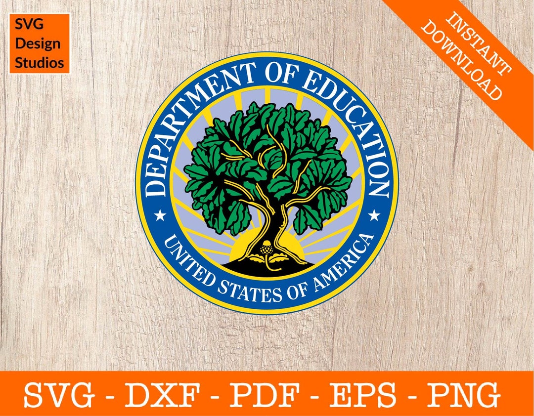 US Department of Education Logo Svg, Education Badge Svg, Silhouette ...