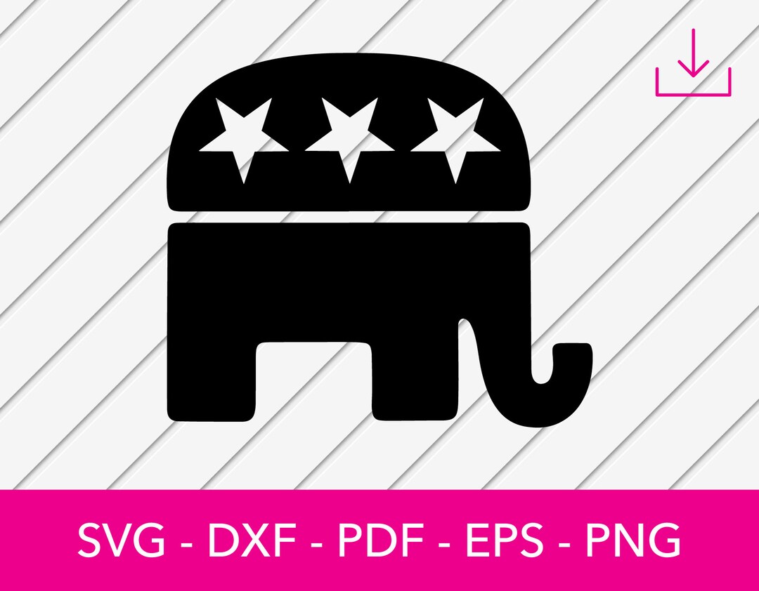 Republican Svg, Republican Elephant Svg, Republican Party Svg ...