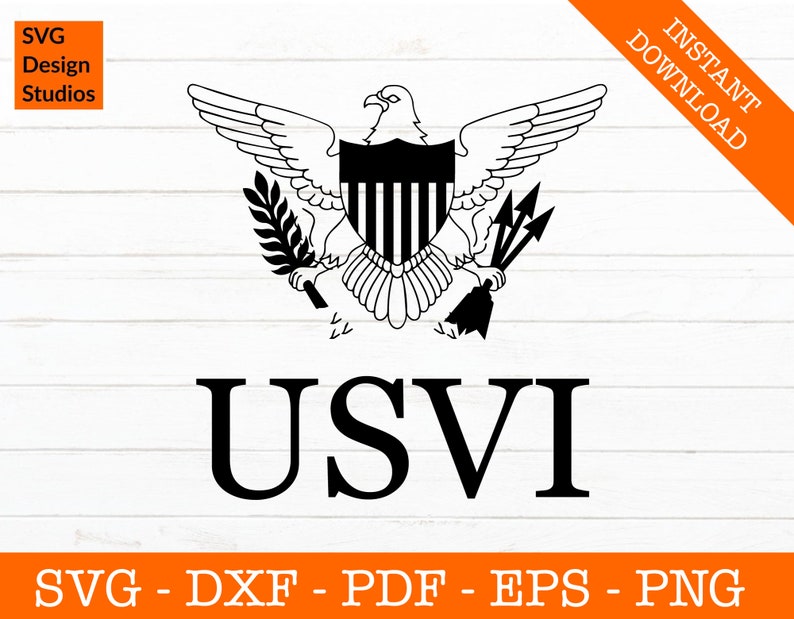 US Virgin Islands Svg USVI Eagle Svg Quarter Svg Cut File | Etsy