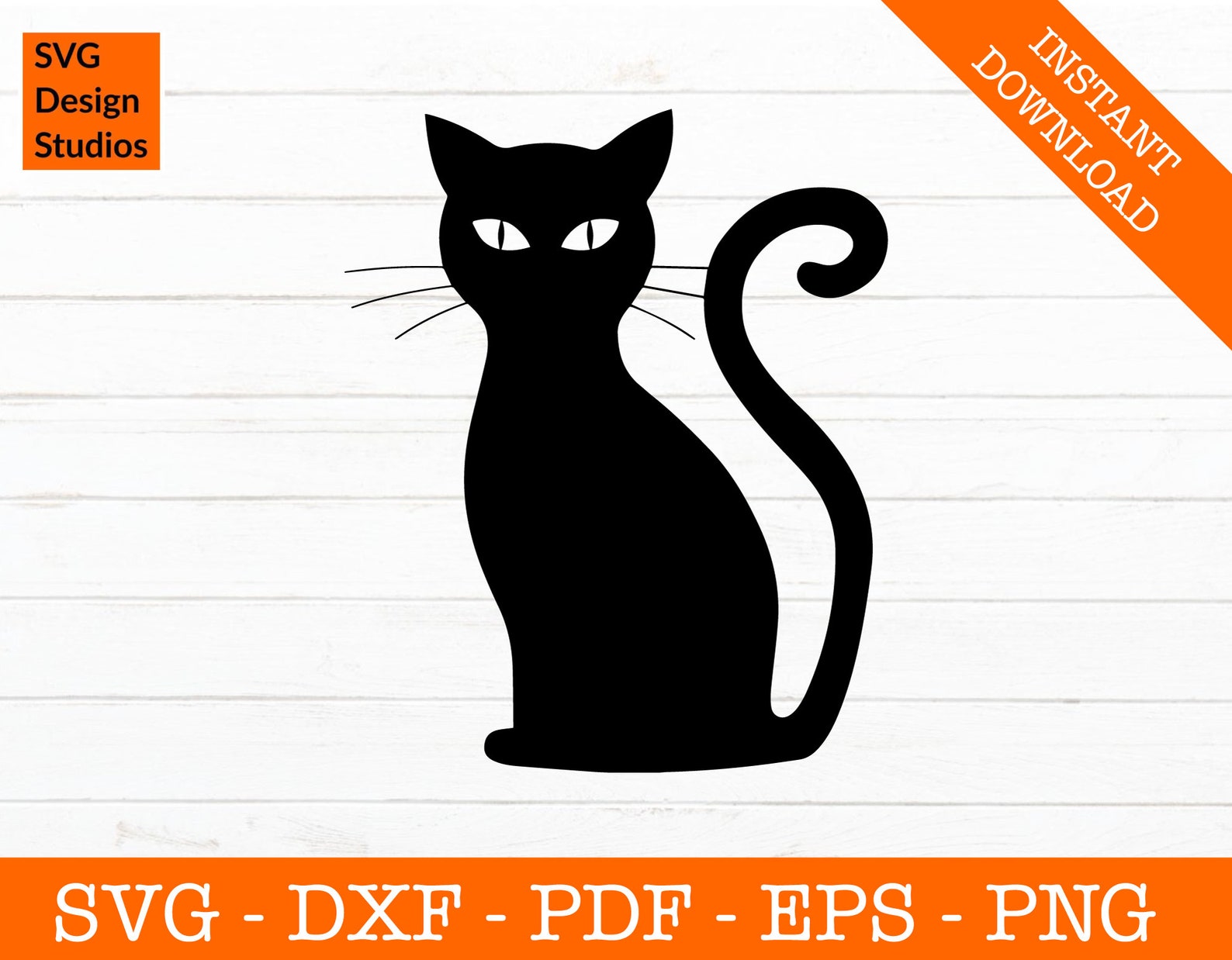 Black Cat Svg, Black Halloween Cat Svg, Halloween Svg, Cut File - PNG ...