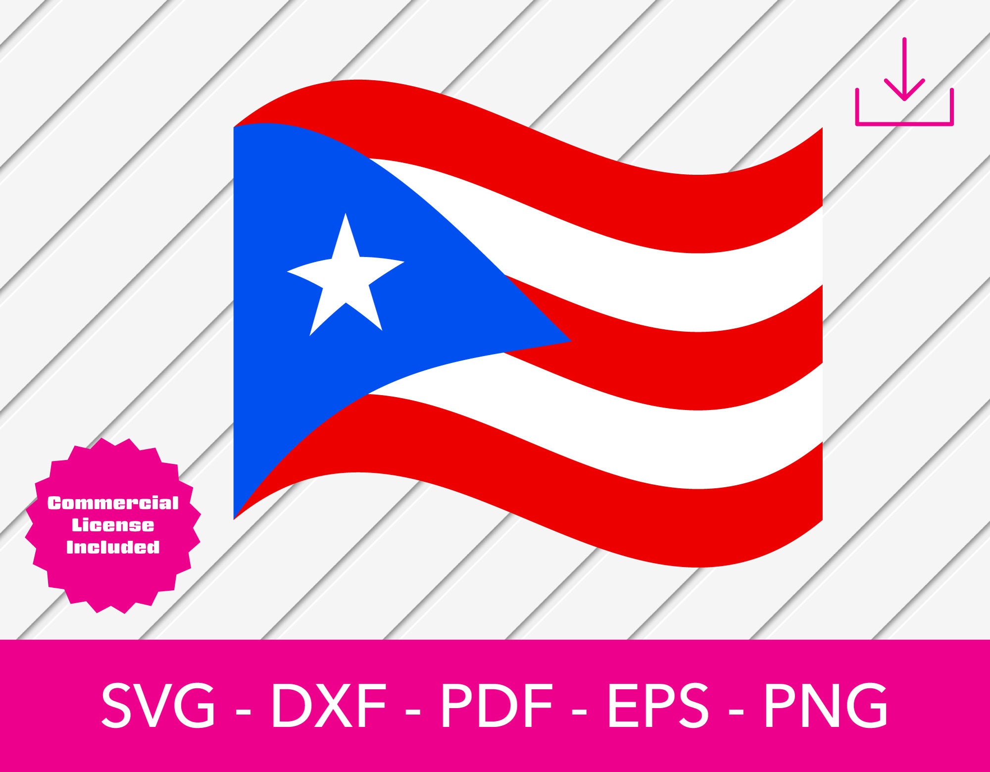 Puerto Rico Svg Puerto Rico Flag Clipart SVG Boricua Cut - Etsy