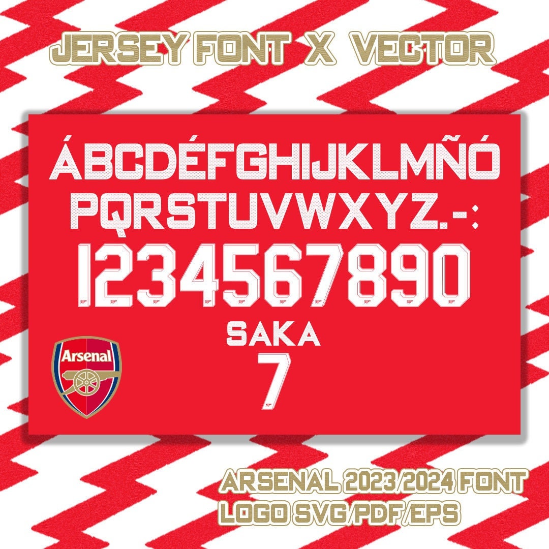 ARSENAL 2023/2024 FONT - Etsy