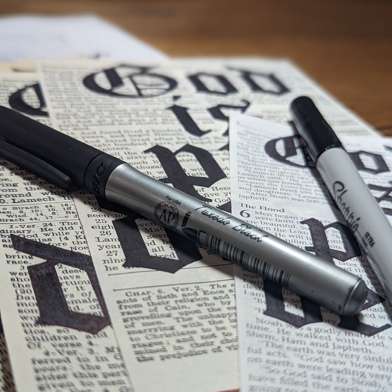 Custom Gothic Bible - Etsy