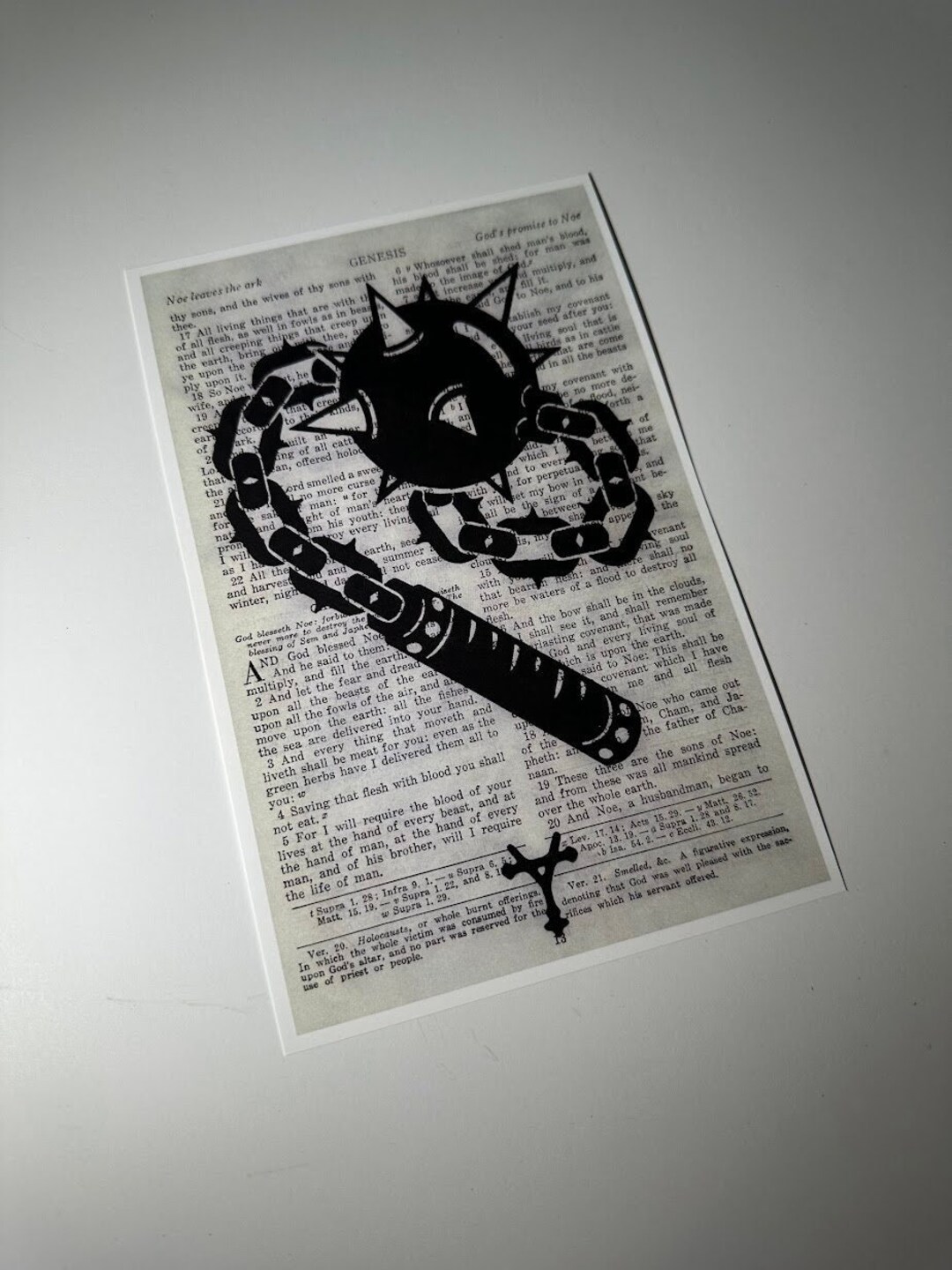 Vintage Bible Gothic Art Prints | Medieval Flail - Etsy