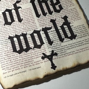 Vintage Bible Gothic Art Pages | "it Comes in Waves" "this Sadness Will ...