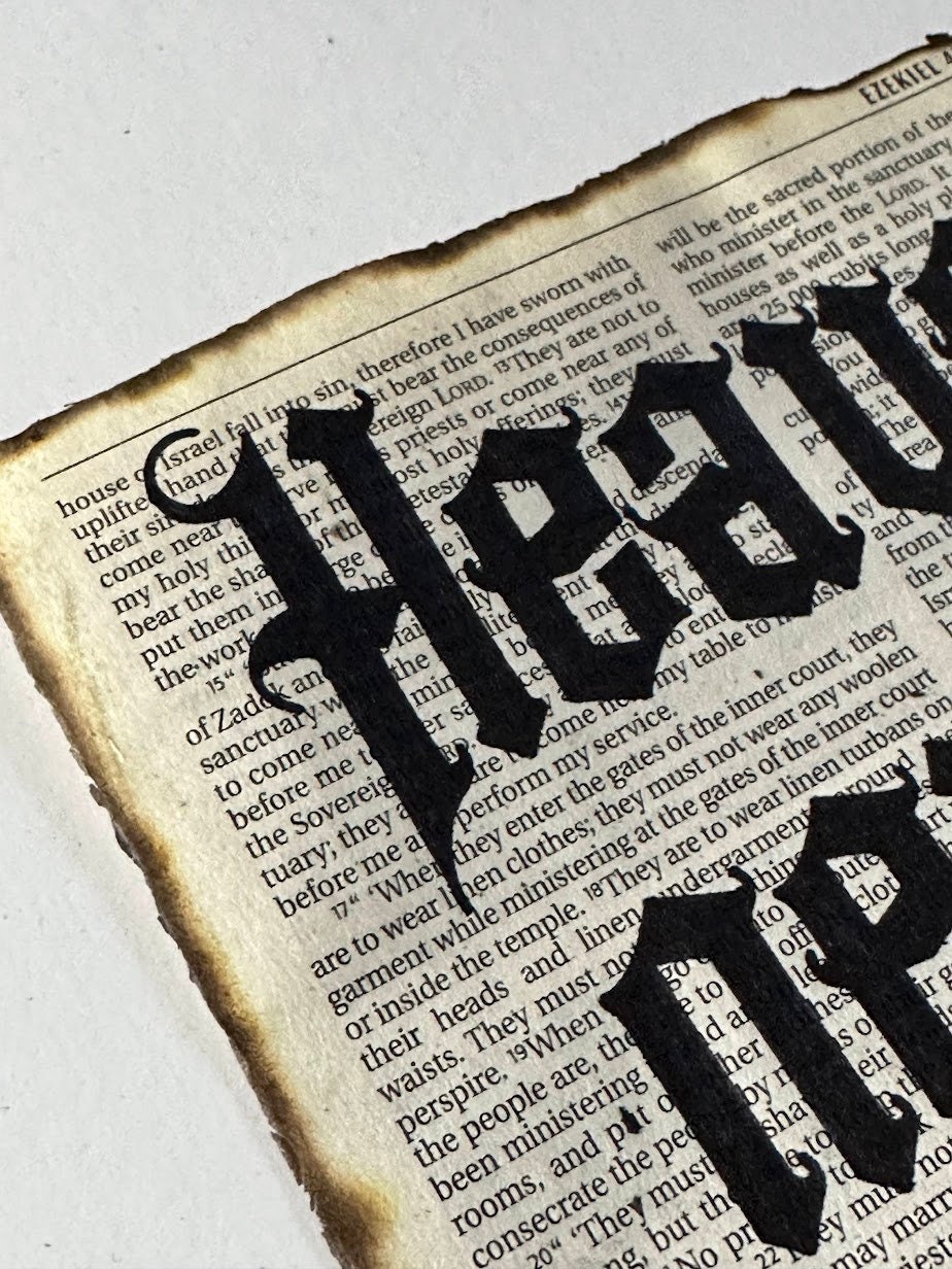 Vintage Bible Gothic Art Pages heaven Never Wanted - Etsy