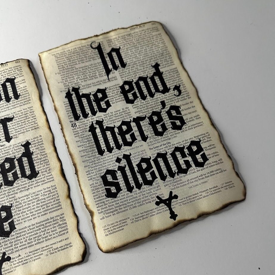 Vintage Bible Gothic Art Pages heaven Never Wanted - Etsy