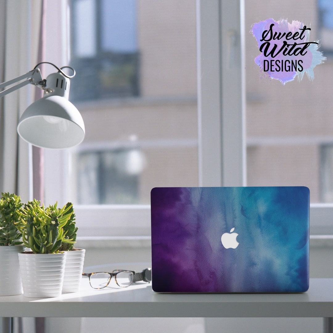 Purple and Blue Gradient Tie Dye Art Laptop Case MacBook A2681 Case New ...