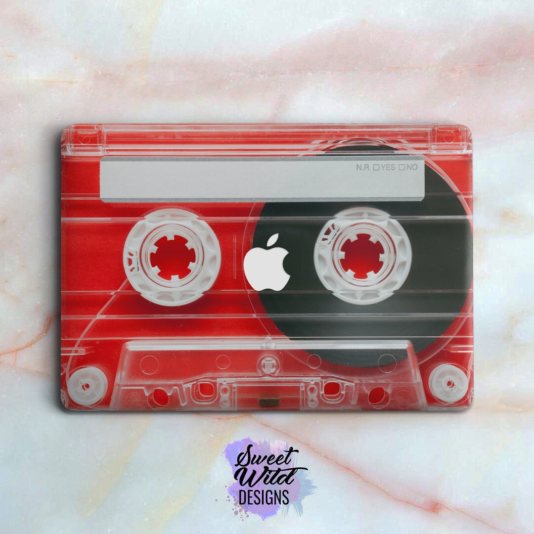 Red Cassette Tape MacBook Case, Retro Laptop Cover - Etsy
