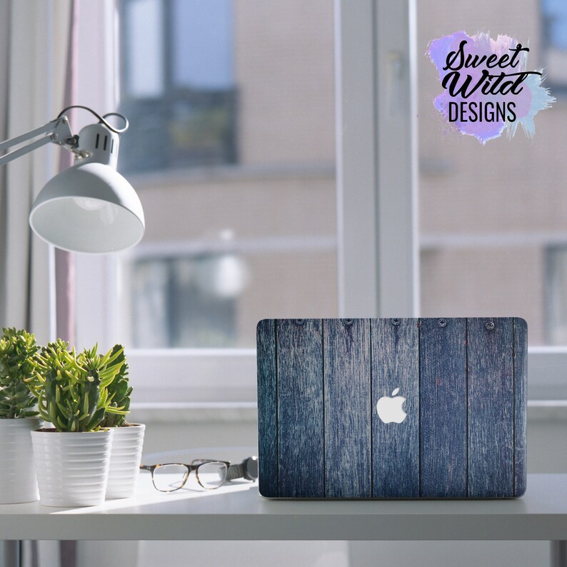 Dark Blue Wood Planks Texture Laptop Case MacBook Air M1 A2337 MacBook ...
